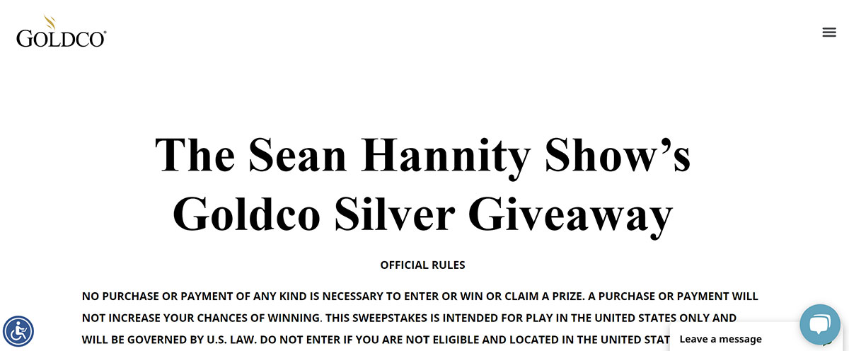 Sean Hannity Officially Endorsing Goldco Direct - MF Metal